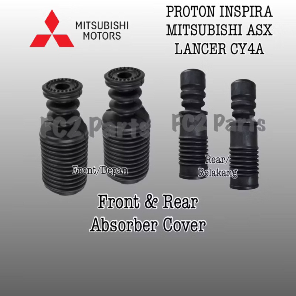 OEM 1car 4pcs Mitsubishi Lancer CY4A ASX Airtrek CU2W Proton Inspira Front & Rear Absorber Cover ...