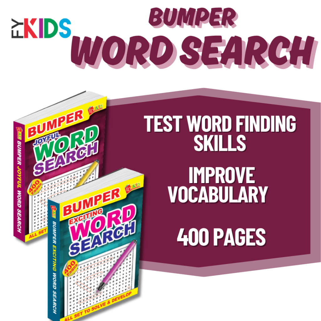 FYKIDS - BUMPER WORD SEARCH -YELLOW - Find Words Book - Find Words ...