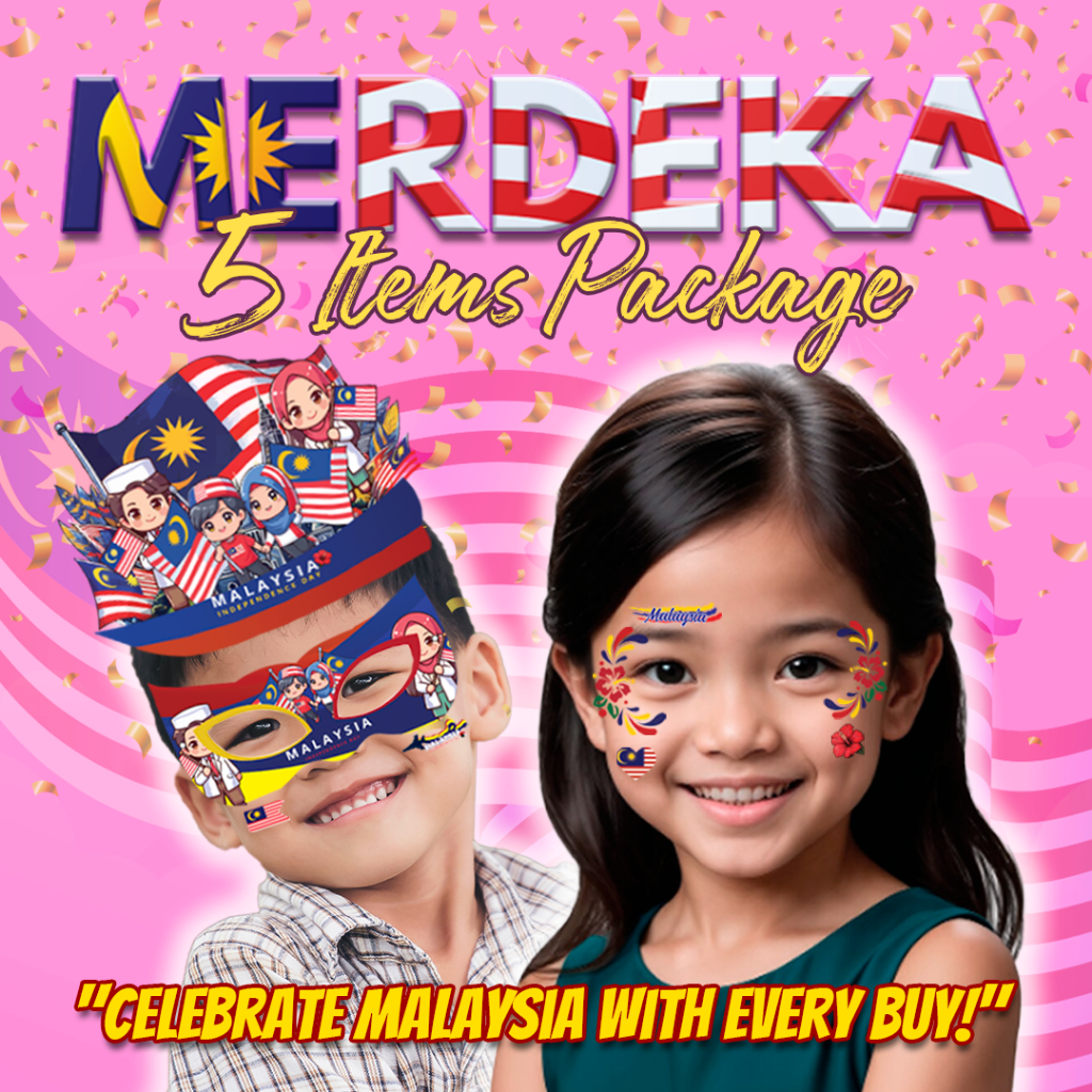 MERDEKA LOOSE ITEM / DIY Merdeka Mask / Merdeka Day T SHIRT / Merdeka ...