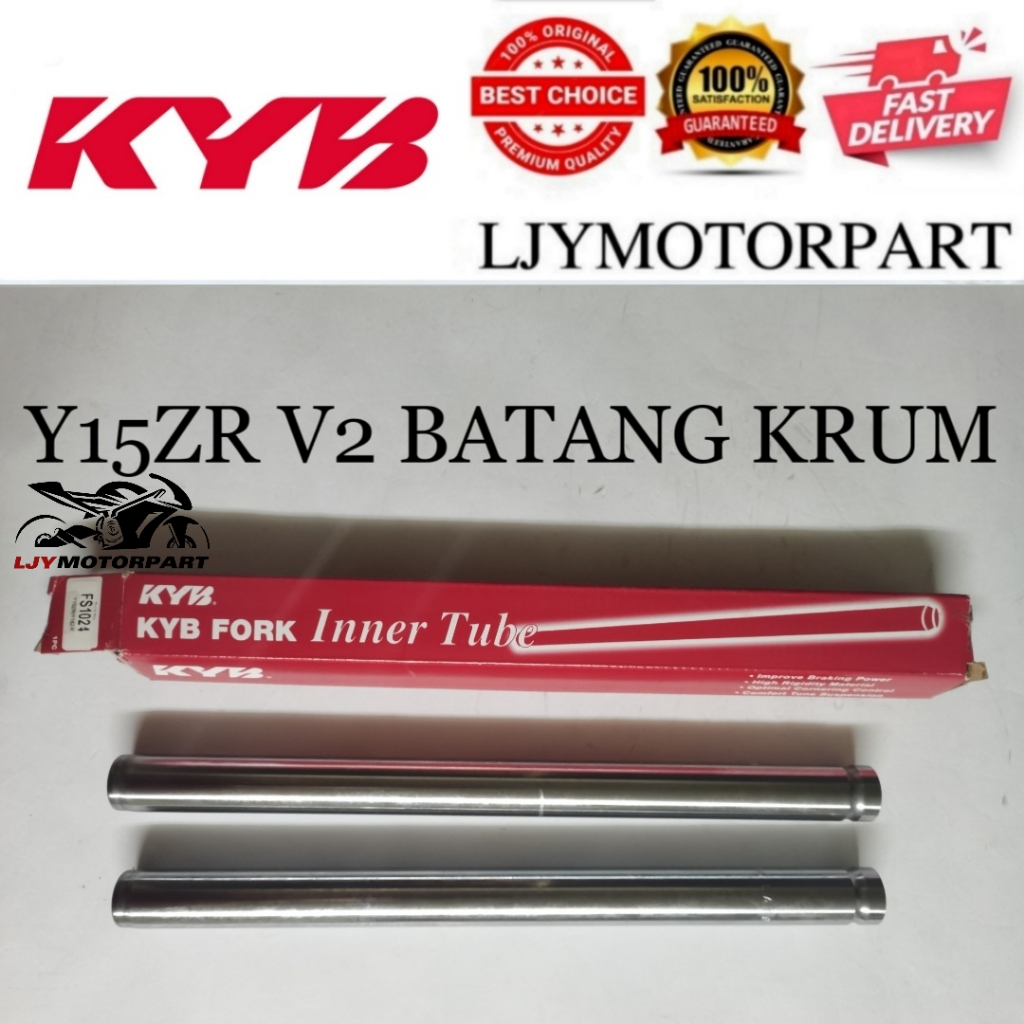 YAMAHA Y15 Y15ZR V2 BATANG KRUM FORK INNER TUBE FORK TUBE KAYABA KYB (2 ...