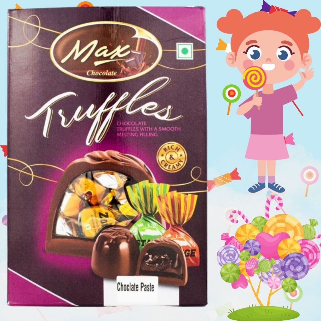 Max Truffles Rich Chocolate with Smooth Chocolate Paste Inside (200g ...
