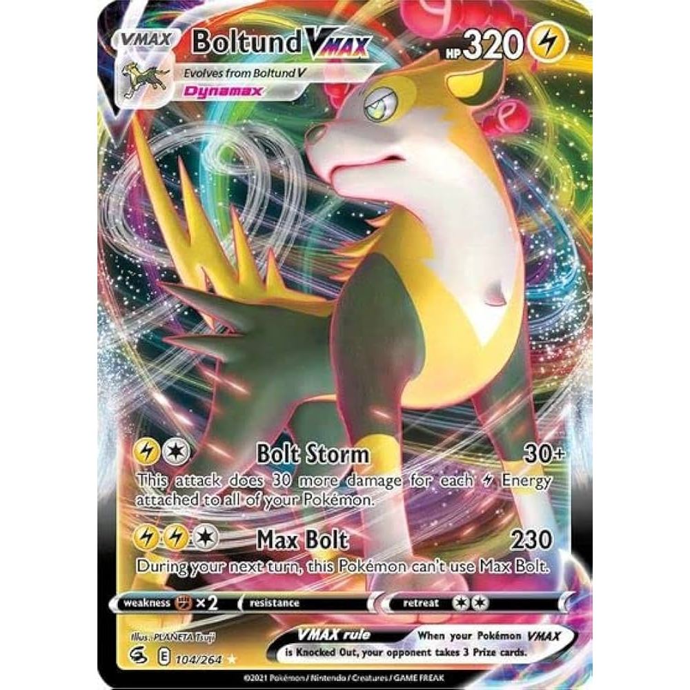 Pokémon TCG - Boltund VMAX - 104/264 - Ultra | Shopee Philippines