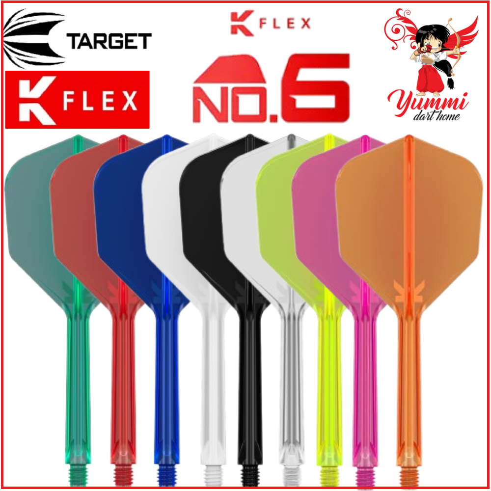 (K Flex) Target Dart K Flex No6 Shape (3 SIZES & 9 COLORS) | Shopee ...