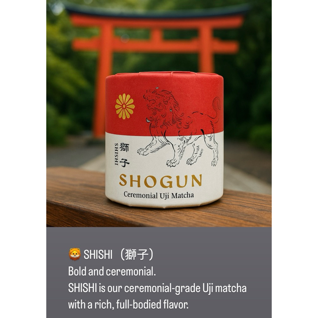 Shogun SHISHI ceremonial uji matcha powder (trial pack 5g) REPACK ...