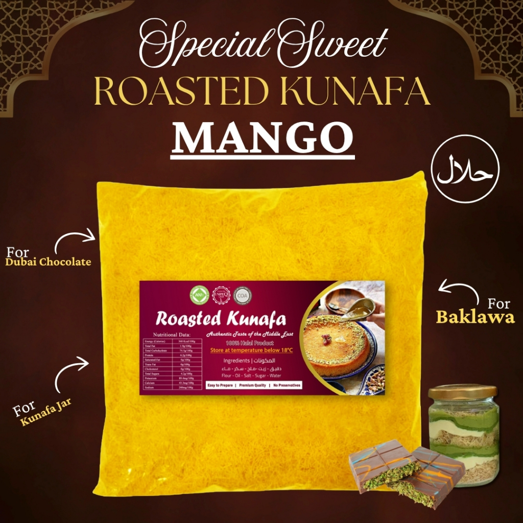 Roasted Kunafa Dough – Crispy Durian Flavor Pastry for Kunafa & Baklava ...