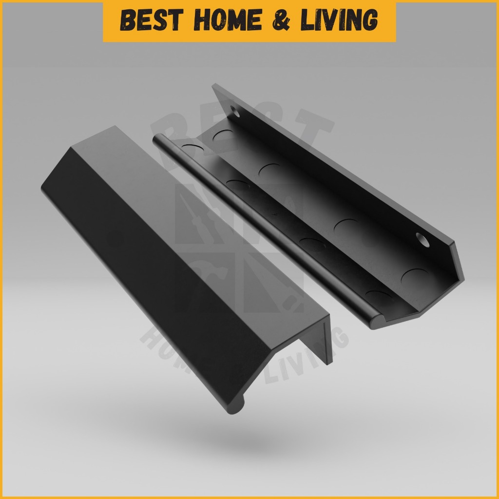 L Handle Shape Style Drawer Pull Handle Cabinet Door L Handle Hidden ...