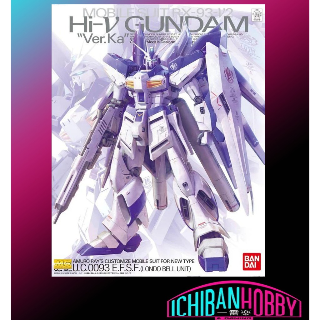 BANDAI MG 1/100 HI-NU HI-V HI NU HI V GUNDAM VER.KA | Shopee Philippines