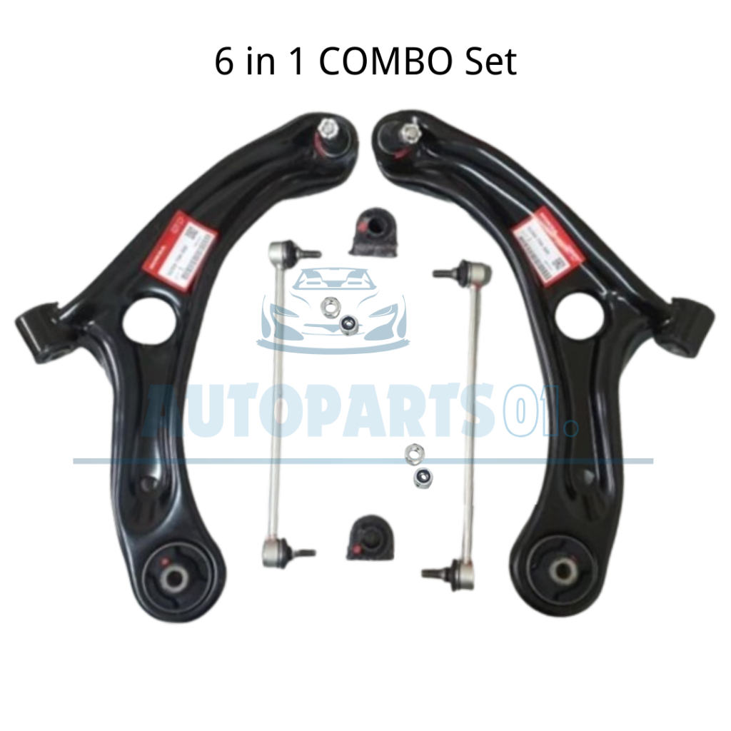 [6 IN 1 COMBO SET] Front Lower Arm / Stabilizer Link / Stabilizer Bush ...