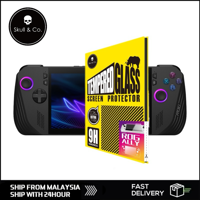 Skull & Co Rog Ally X Tempered Glass Screen Protector Premium Quality ...