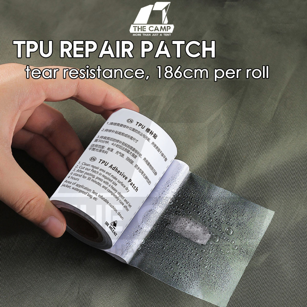 TPU Repair Patch Tape 187cm / Roll Export Quality Pembaiki Khemah Tent ...