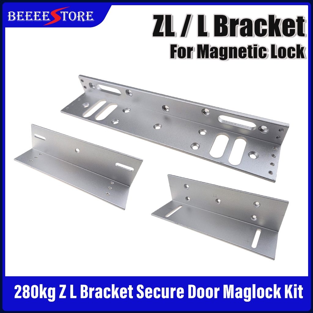 Electric Magnetic Lock 280kg Holding Force Z L Bracket Secure Door ...