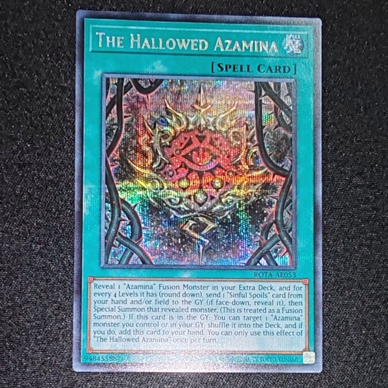 YUGIOH Rota-AE053 The Hallowed Azamina[SER] | Shopee Philippines