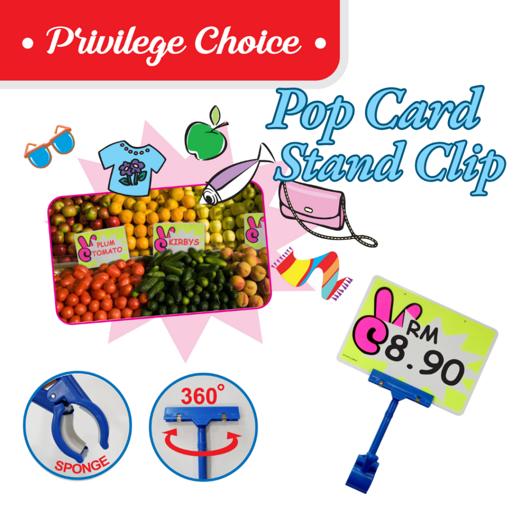 Price Tag Holder Clip / Pop Card Stand / Price Tag Stand Clip / Pop ...