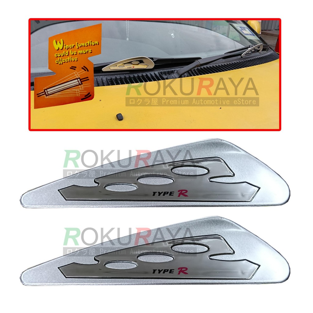 18cm Car Front Windshield Wiper Wing Shield Racing Aid (Set Two 2 Piece ...