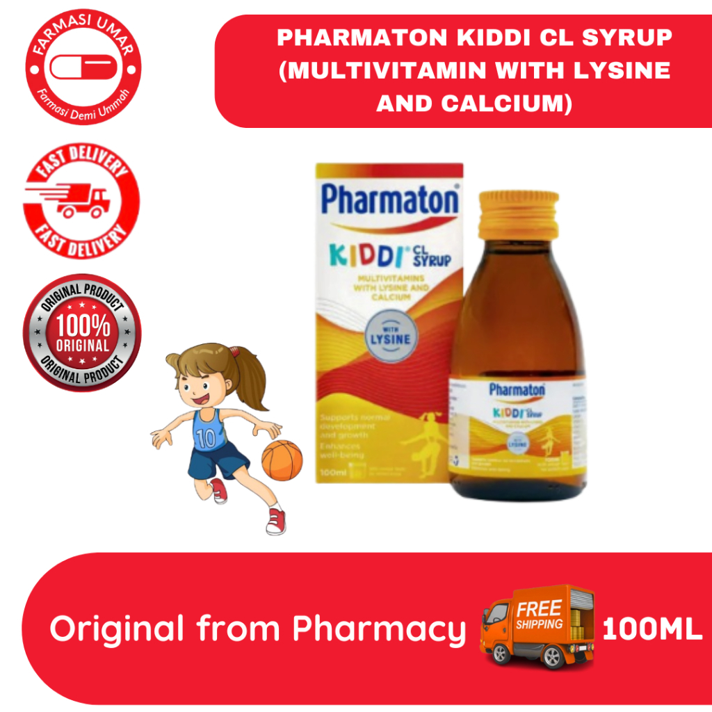 Pharmaton Kiddi CL Syrup (100ml) - Increase appetite for children ...
