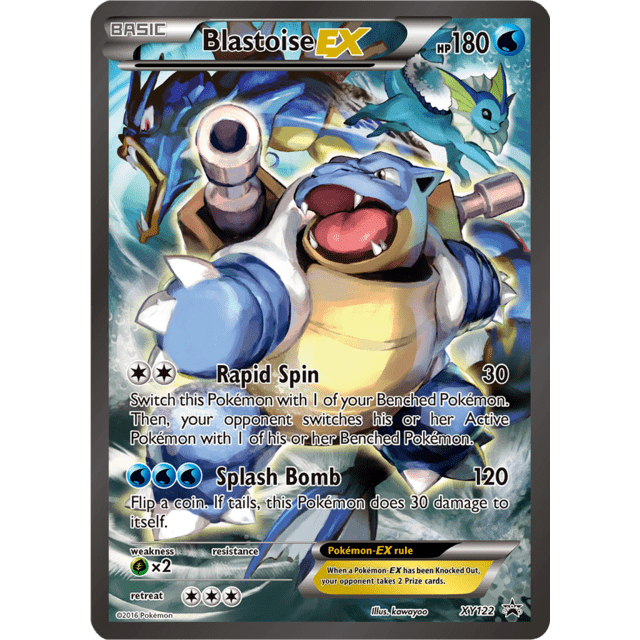 Pokémon TCG Blastoise Card - Card Sticker/Touch n Go Card Sticker Cover ...