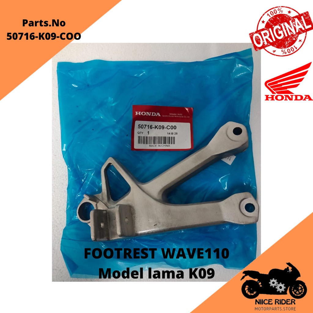 Honda wave110 K09 footrest Left side Kiri Rear Foot Rest Bracket 50716 ...