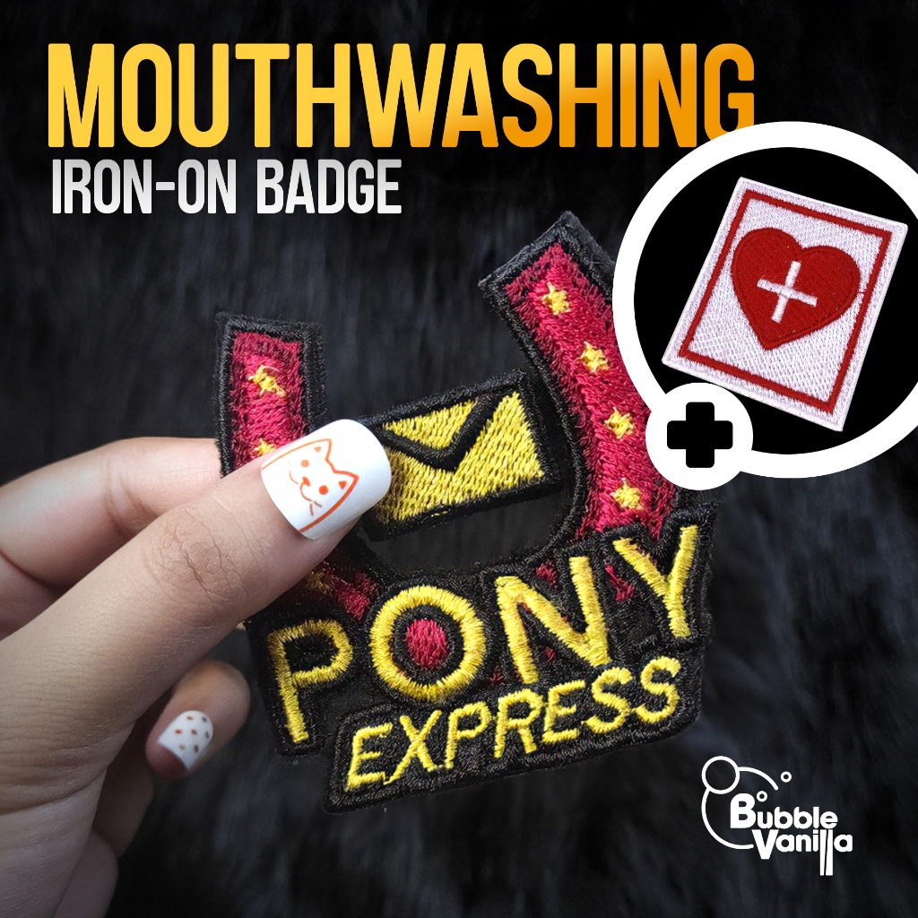 Pony Express Mouthwashing Embroidery Iron On Patch Badge [MOUTHWASHING] - Cosplay Detailing Kit ...