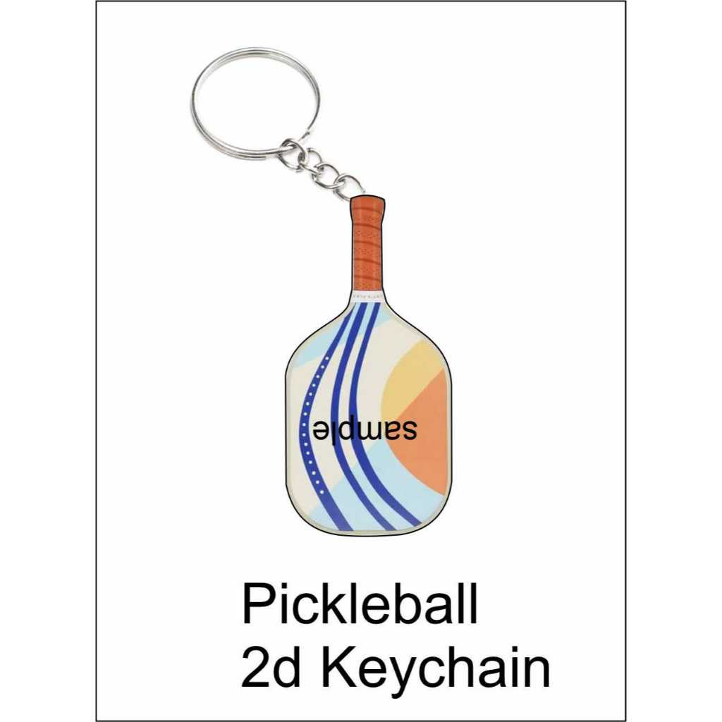 pickleball bats pickle ball 2d keychain (not real bats) | Shopee ...