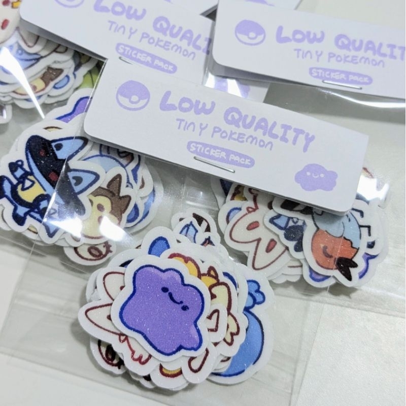 Tiny Pokemon Sticker Pack/Pokemon Stickers/Fanart by Marshiro | Shopee ...