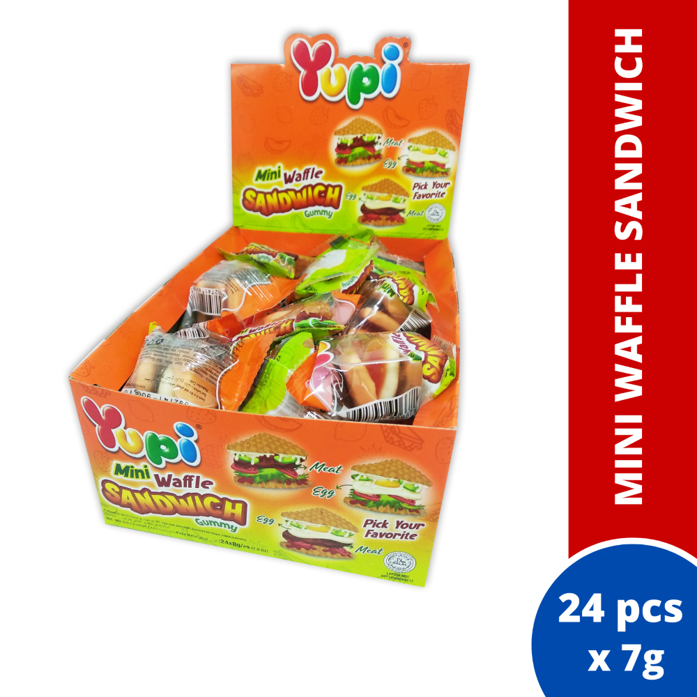 Yupi Assorted 24 pcs x 7g (Gummy Frankfurter / Mini Sandwich) | Shopee ...