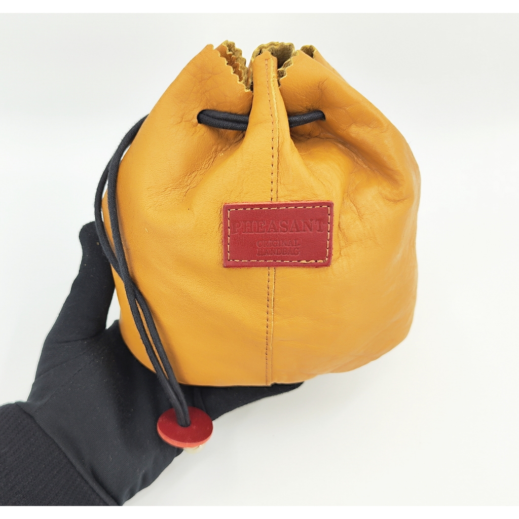 PHEASANT handmade drawstring full leather pouch | Shopee Philippines
