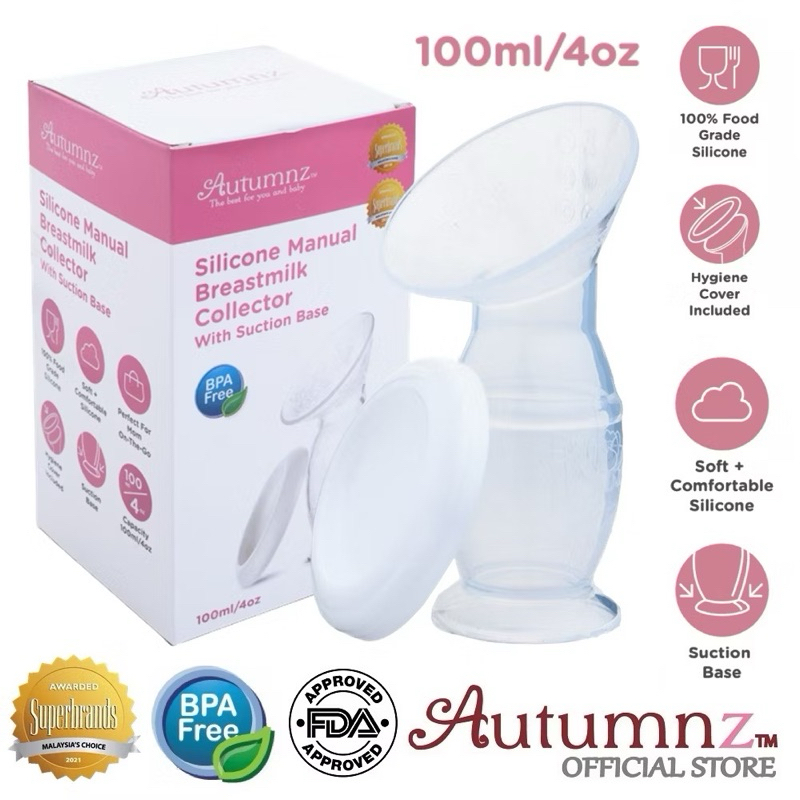 Autumnz Silicone Manual Breastmilk Collector with Suction Base (FOC ...