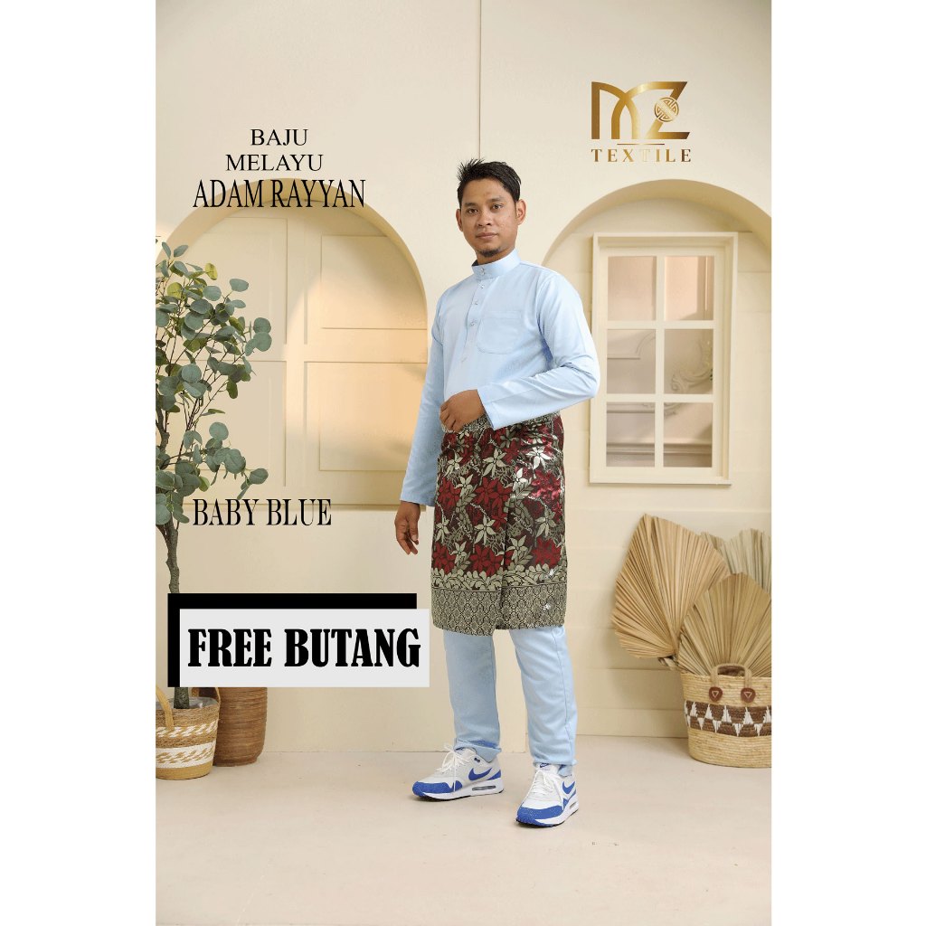 Free BULANG MALAY SHIRT ADAM RAYYAN PEARL SKIN ADULT MZ TEXTILE BEG- 1 ...