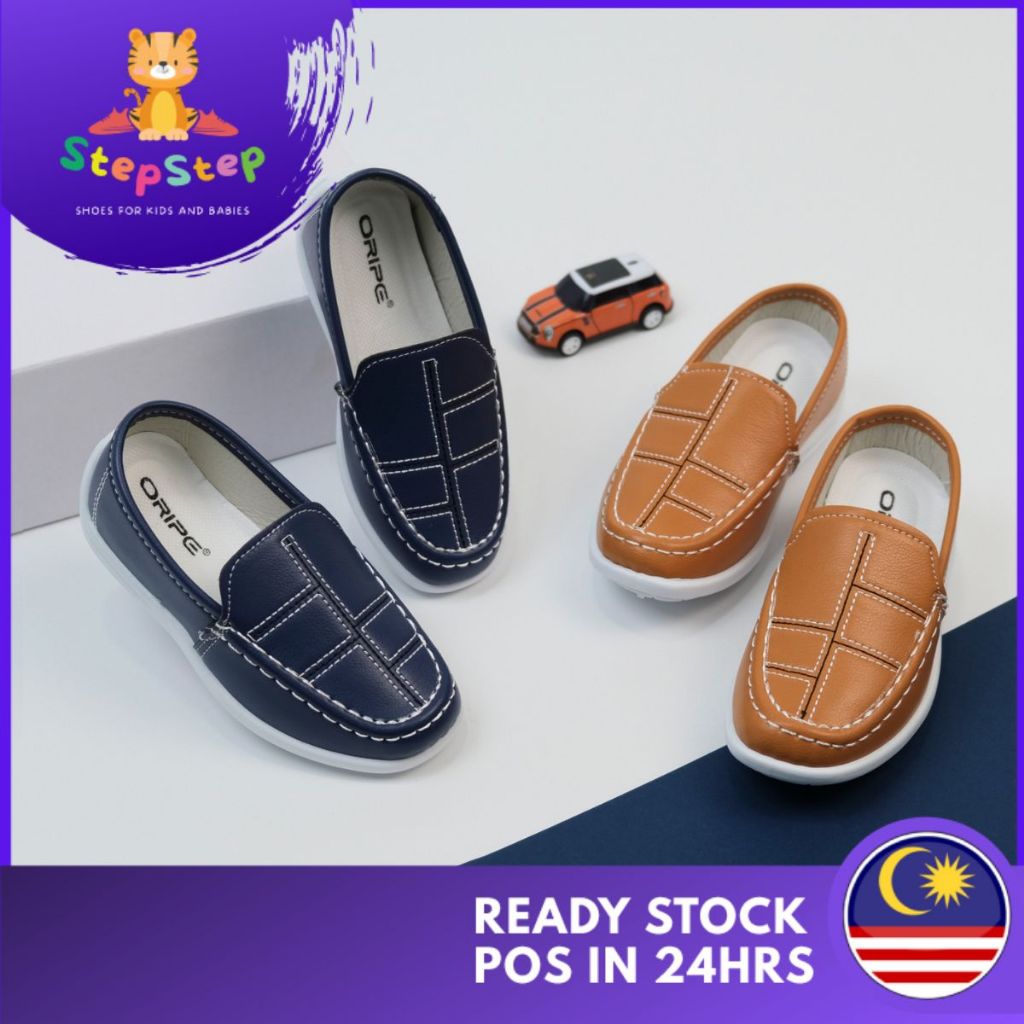Step Kid Boy Loafer Boys Loafer Kasut Boys [3-5 years] | Shopee Philippines
