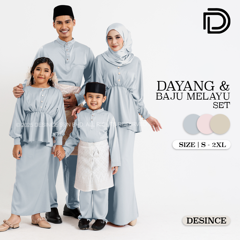 DESINCE Family Series Baju Raya Baju Melayu Cekak Musang Baju Kurung ...