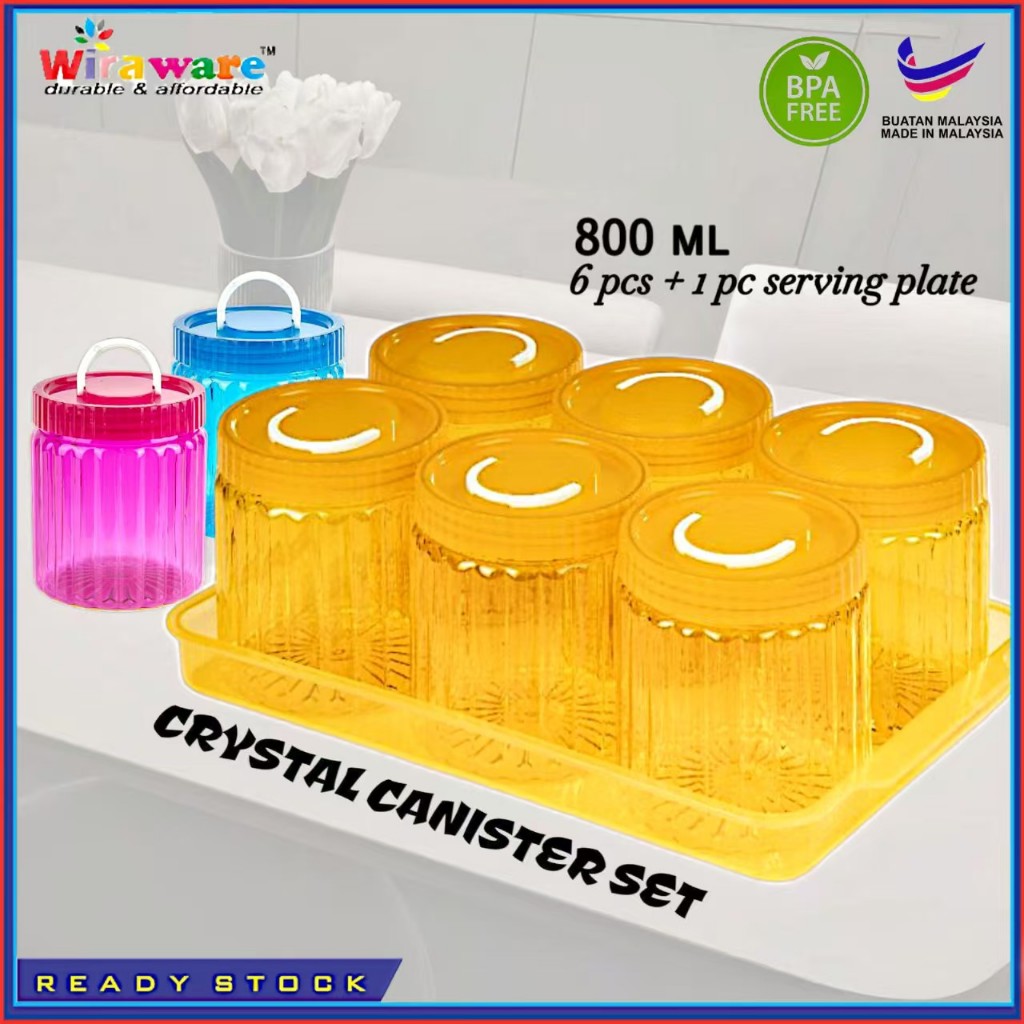 6pcs Bekas Kuih Raya Set 800ml / Cookies Container Set/ Bekas Kuih Raya ...