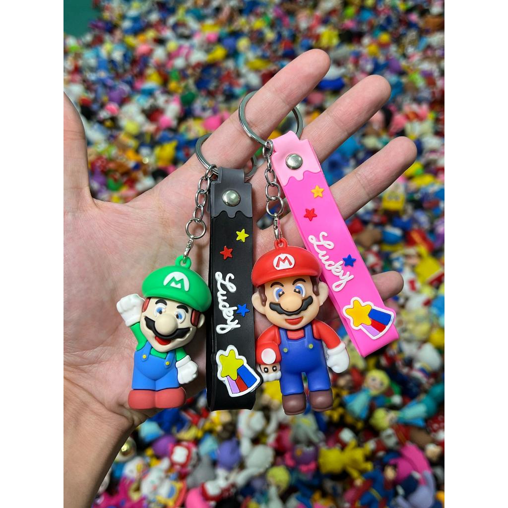 Keychain with Rubber Strip !!! Super Mario Cartoon !!! | Shopee Philippines