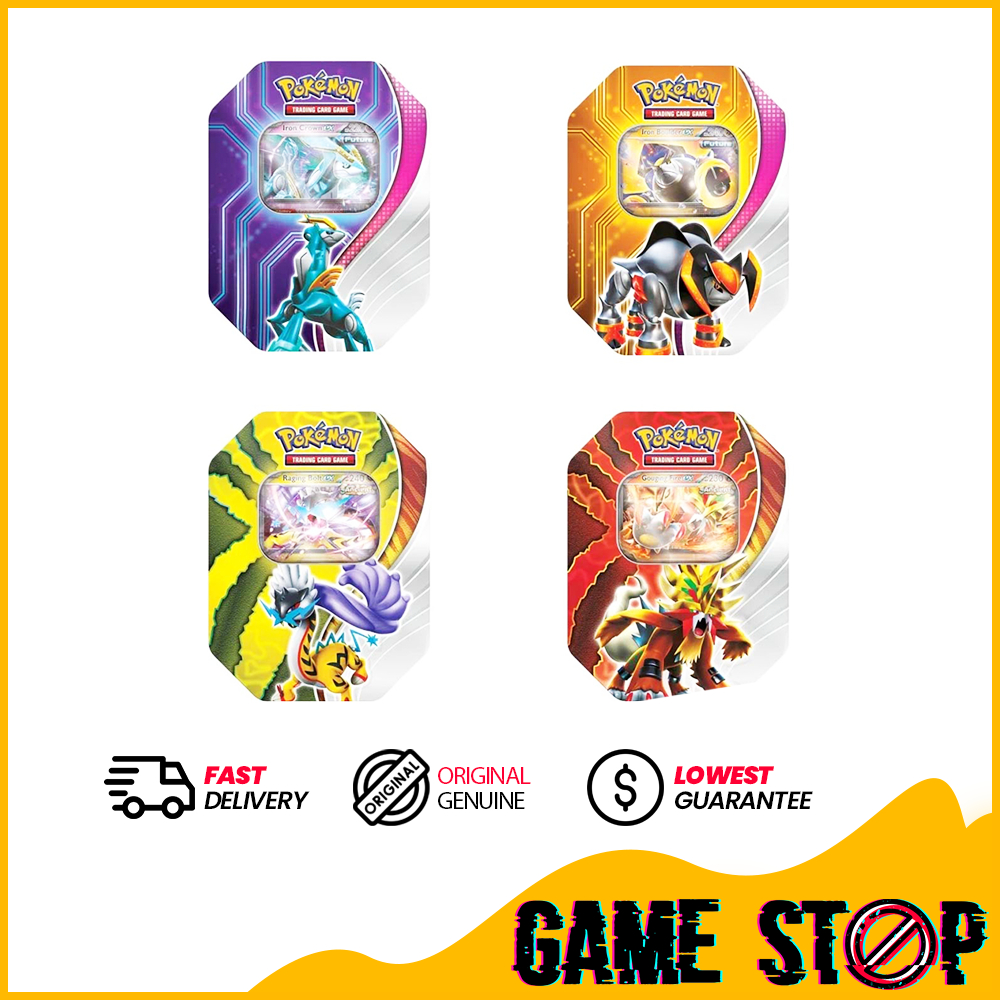 Pokemon Tcg 2024 Fall Ex - Small Tins (Raging Bolt, Iron Crown, Iron ...