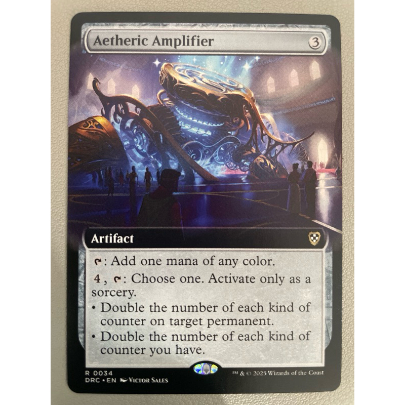 MTG:Aetherdrift (DFT) M0034 - Aetheric Amplifier (Extended Art) | Shopee Philippines
