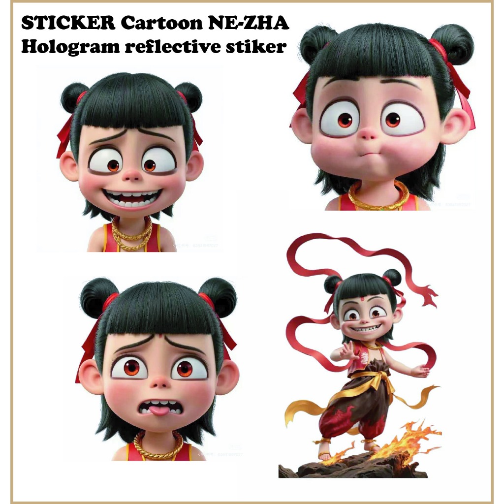 Sticker Ne zha 哪吒 laptop sticker motor bottle sticker | Shopee Philippines
