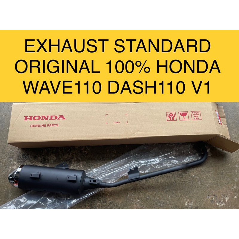 WAVE110 EXHAUST EKZOS MUFFLER STANDARD 100% HONDA FOR WAVE110 WAVE DASH ...