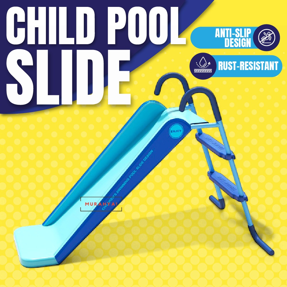 Ladder Swimming Pool Bracket Slide Indoor Outdoor Kids Family Pool ...