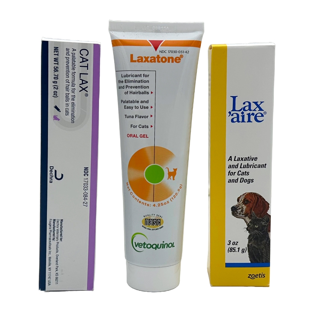 Dechra Cat Lax / Vetoquinol Laxatone / Zoetis Lax'Aire BEST Hairball ...