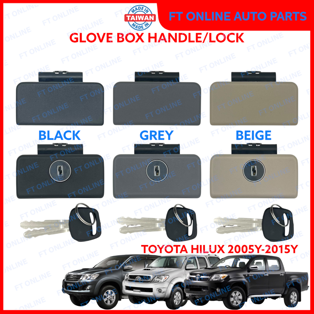 TOYOTA HILUX 2005-2015 KUN25 GLOVE BOX HANDLE DRAWER COMPARTMENT LATCH ...