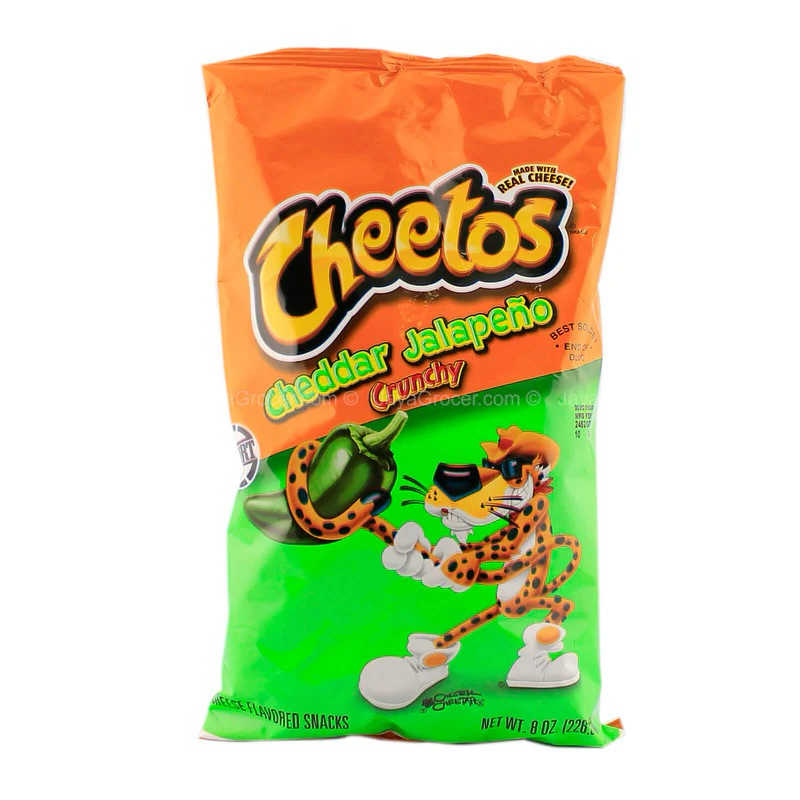 Cheetos Cheddar jalapeno crunchy snack usa 226.8g | Shopee Philippines