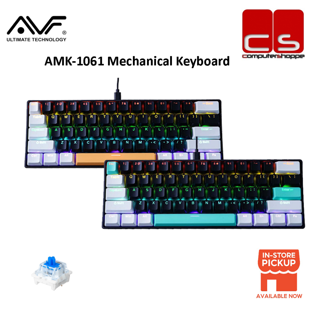 AVF AMK-1061 TKL RGB Mechanical Keyboard | Shopee Philippines