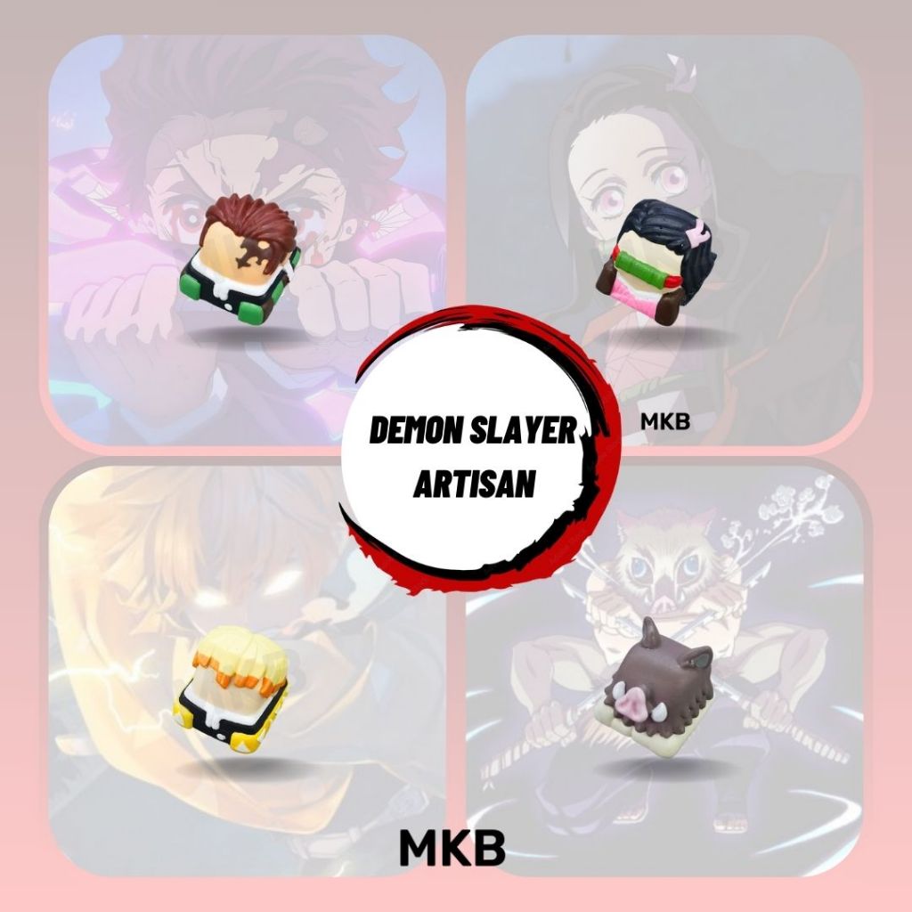 Artisan Hiko Studio Demon Slayer Keycap for Mechanical Keyboard ...