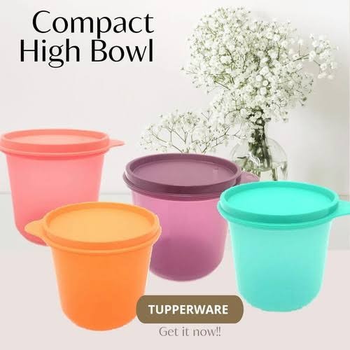 Tupperware Compact High Bowl 650mL (2 pcs) | Shopee Philippines