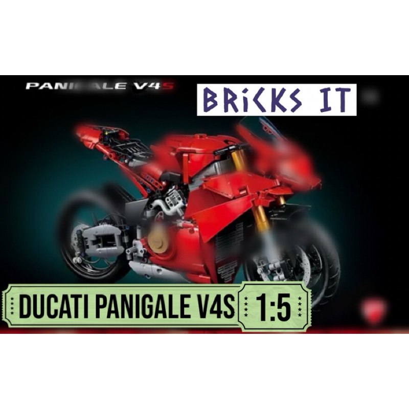 Lepin Ducati Panigale V4S 1:5 Motor Building Block Bricks Toy Set ...