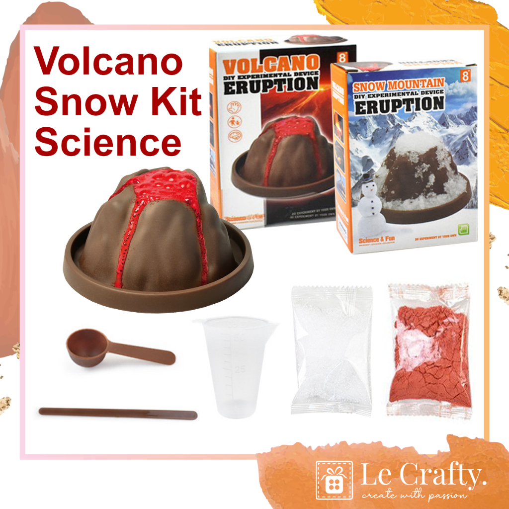 Lecrafty - Kids Science Kit Volcano Eruption Snow Mountain Science ...