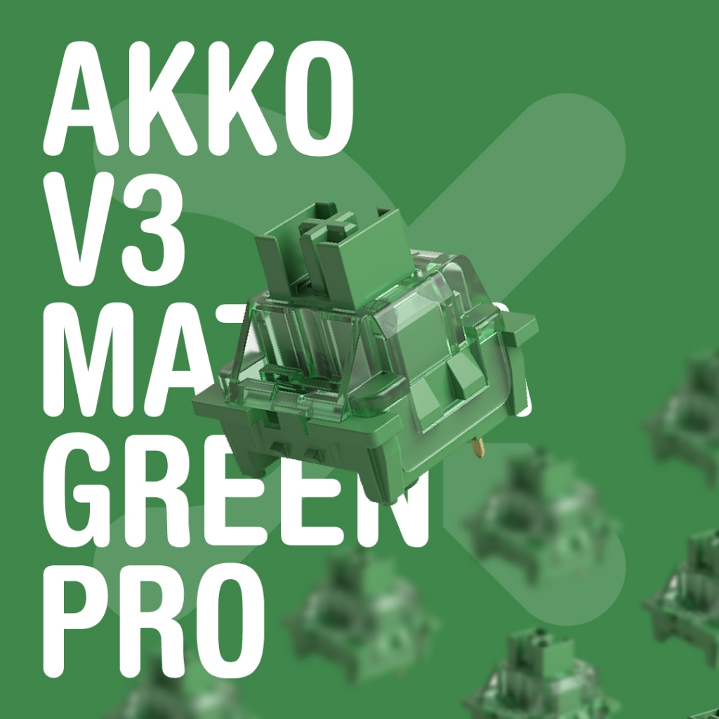 [LINEAR] Akko V3 Matcha Green Pro 50gf Linear Factory Lubed Mechanical ...