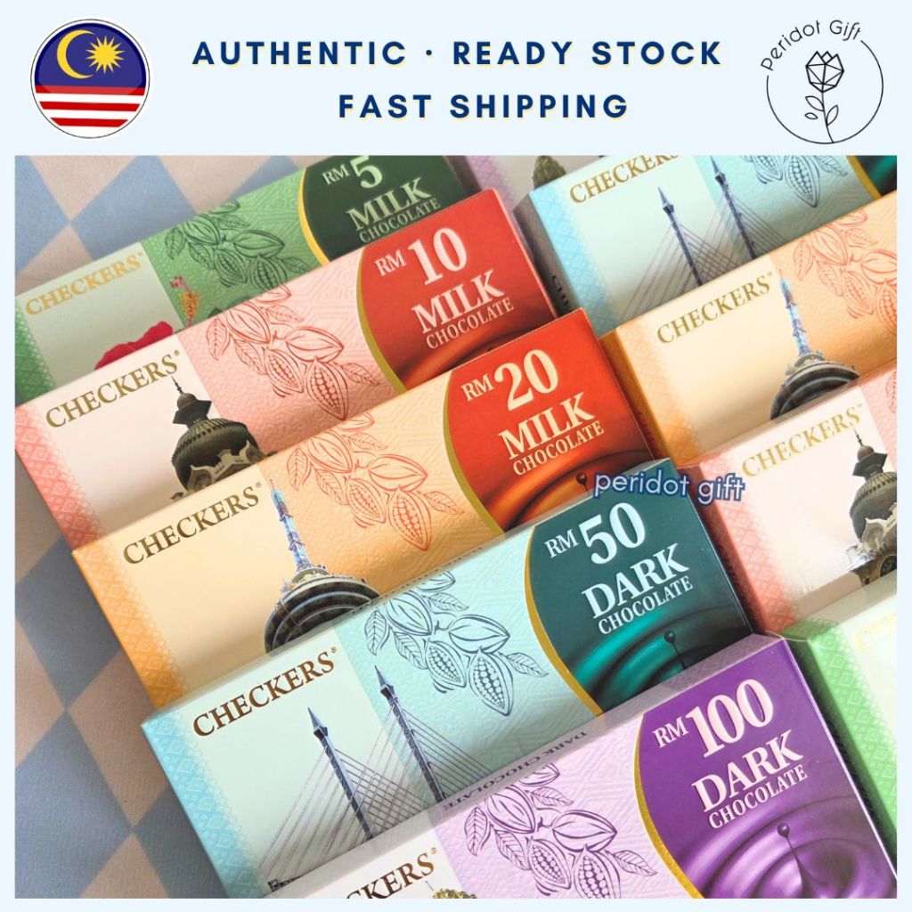 Checkers Chocolate Bar 100g - Souvenir KLCC Twin Tower - Bank Note ...