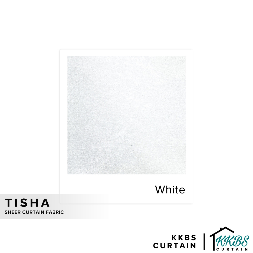 KKBS CURTAIN Tisha 118" Kain Sheer Potong Meter (Tisha Sheer Fabric 118 ...