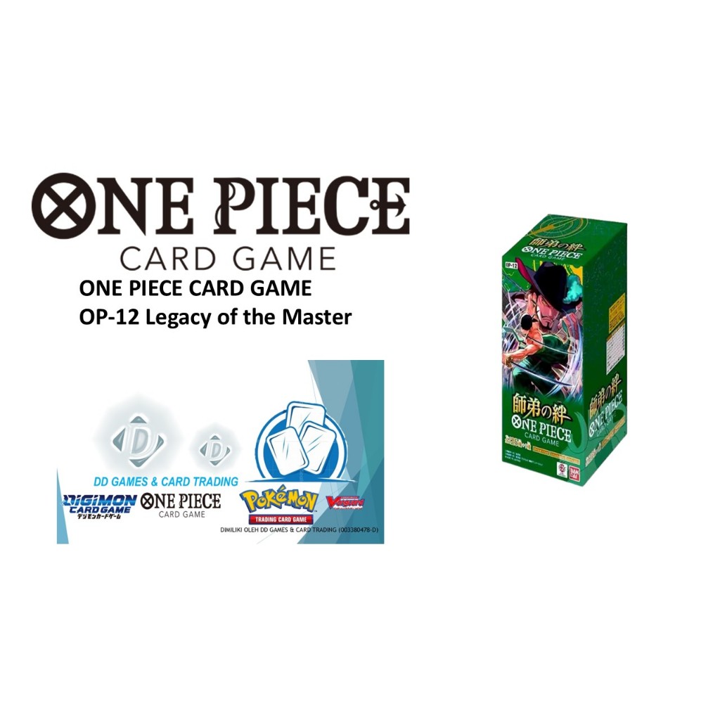 ONE PIECE CARD GAME OP-12 Legacy of the Master (Japanese) | Shopee ...