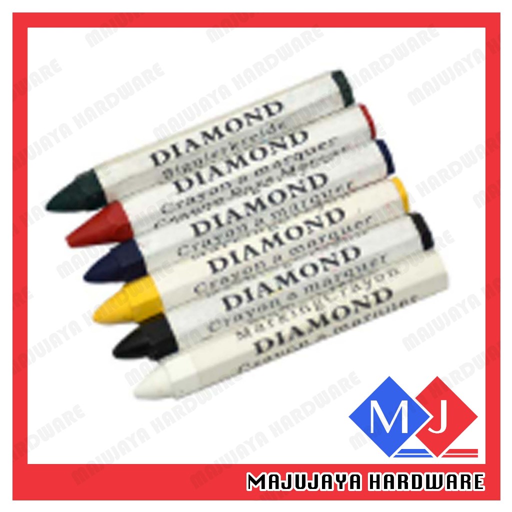 DIAMOND Marking Crayon Warna Krayon ( Black / Green / Yellow ) | Shopee ...
